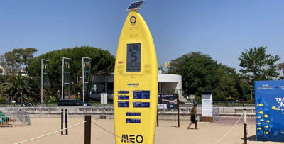 Oeiras beaches (Santo Amaro and Torre) already have a giant surfboard ...